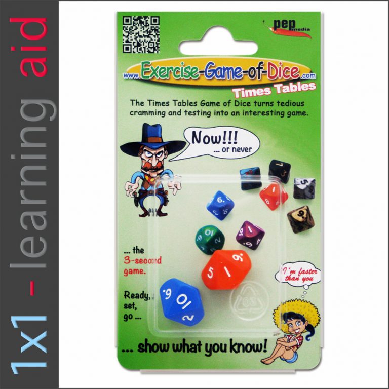 Exercise-Game of Dice "Times Tables" – pep-media Shop